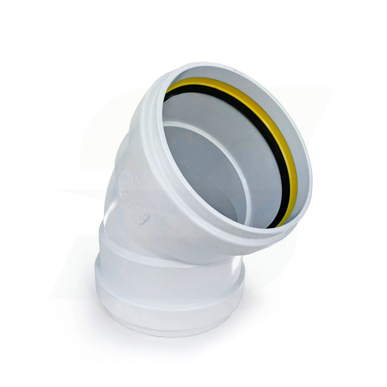 Gasketed 4" 45 Elbow Sewer Fitting - SDR 35 PVC for Drainage Systems ...