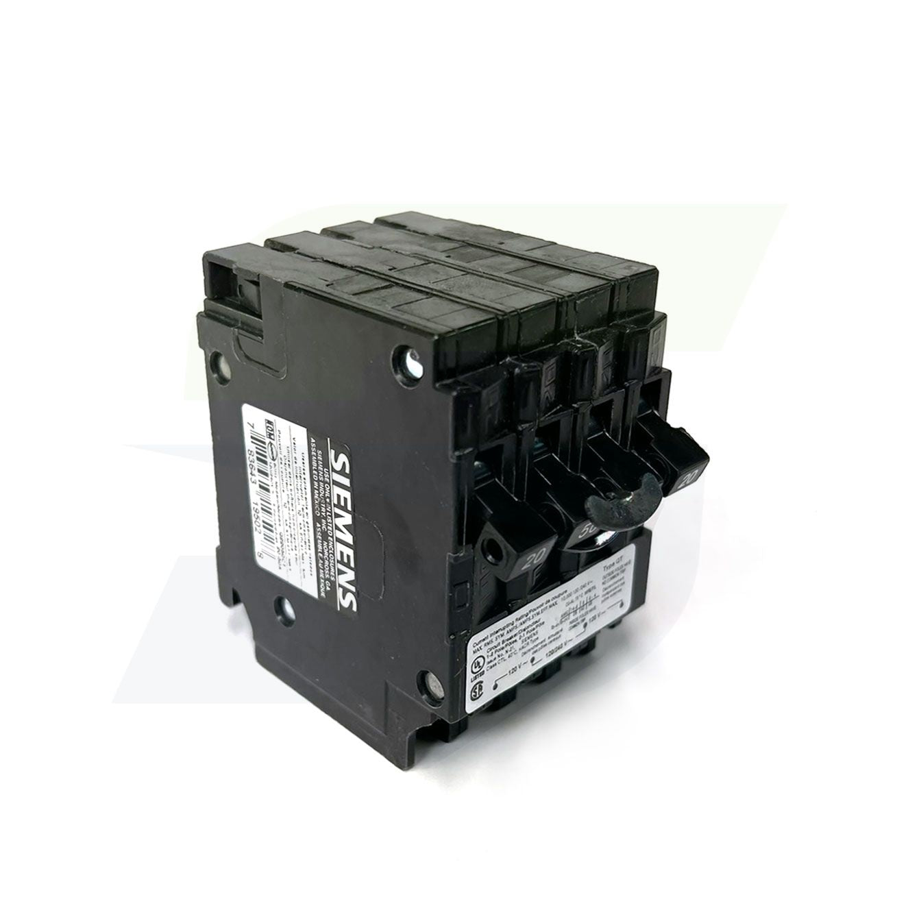 Q22050CT - 2-Pole Plug-In Tandem Circuit Breaker - 120/240V, 50A ...