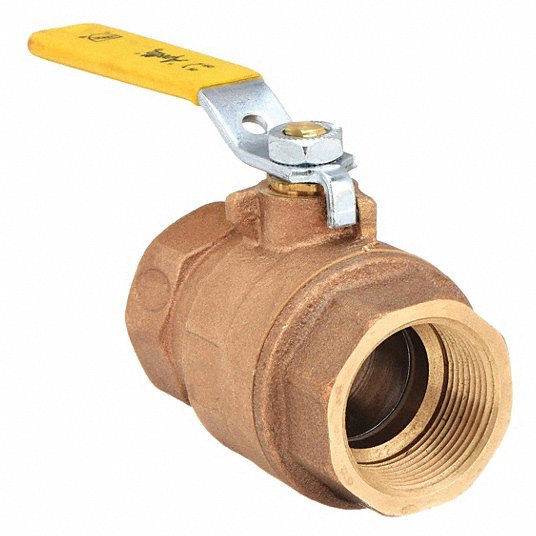 77C-A - 2 Piece Full Port Bronze Ball Valve, NPT x NPT – SupplyStop.com