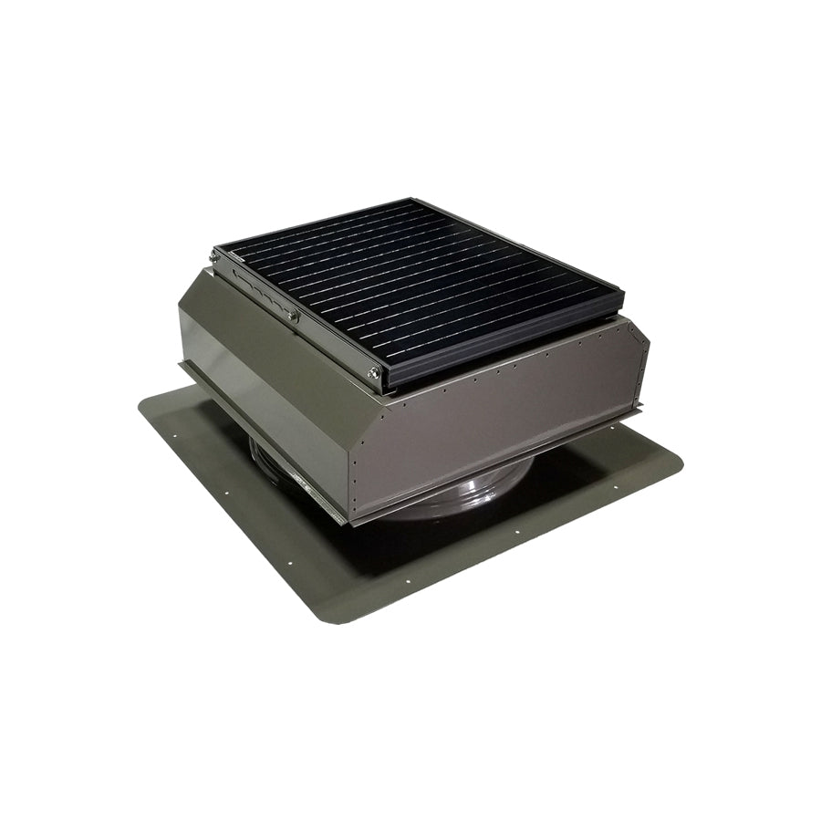 Attic Breeze 35W Solar Powered Attic Fan - Self Flashing - Gray ...