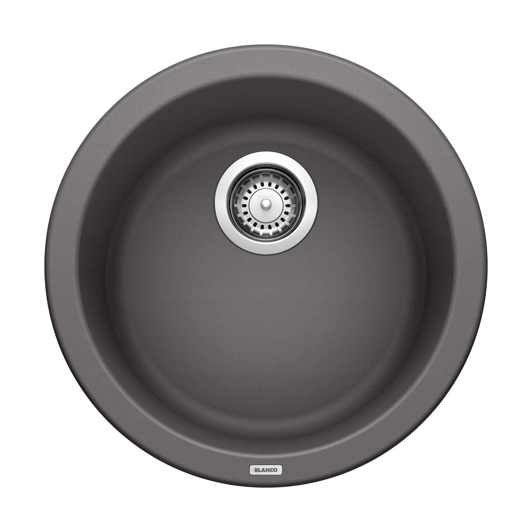 Blanco 518911 - 18" Rondo Dual Mount Siligranit Round Bar Sink in Cind ...