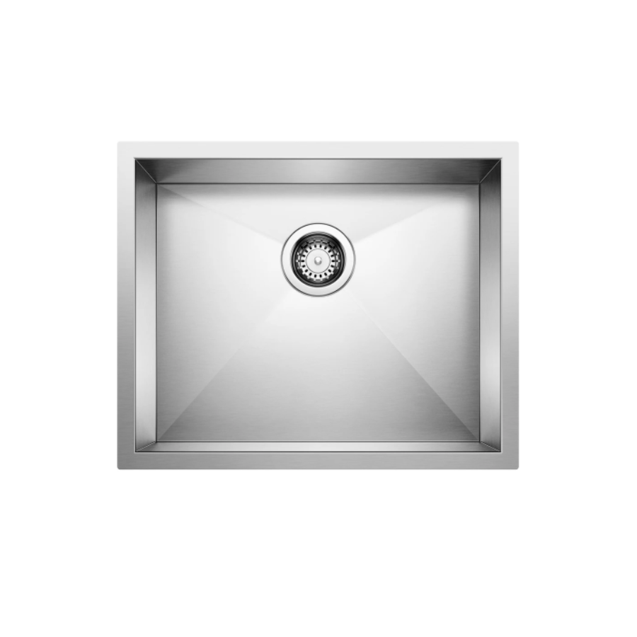 443050 - Quatrus R0 22" Single Bowl Undermount Stainless Steel Kitchen ...