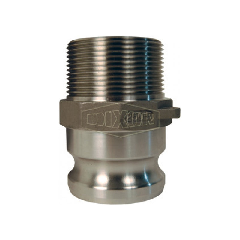 G100-F-SS - 1" Stainless Steel Cam & Groove Global Type F Adapter x Ma ...