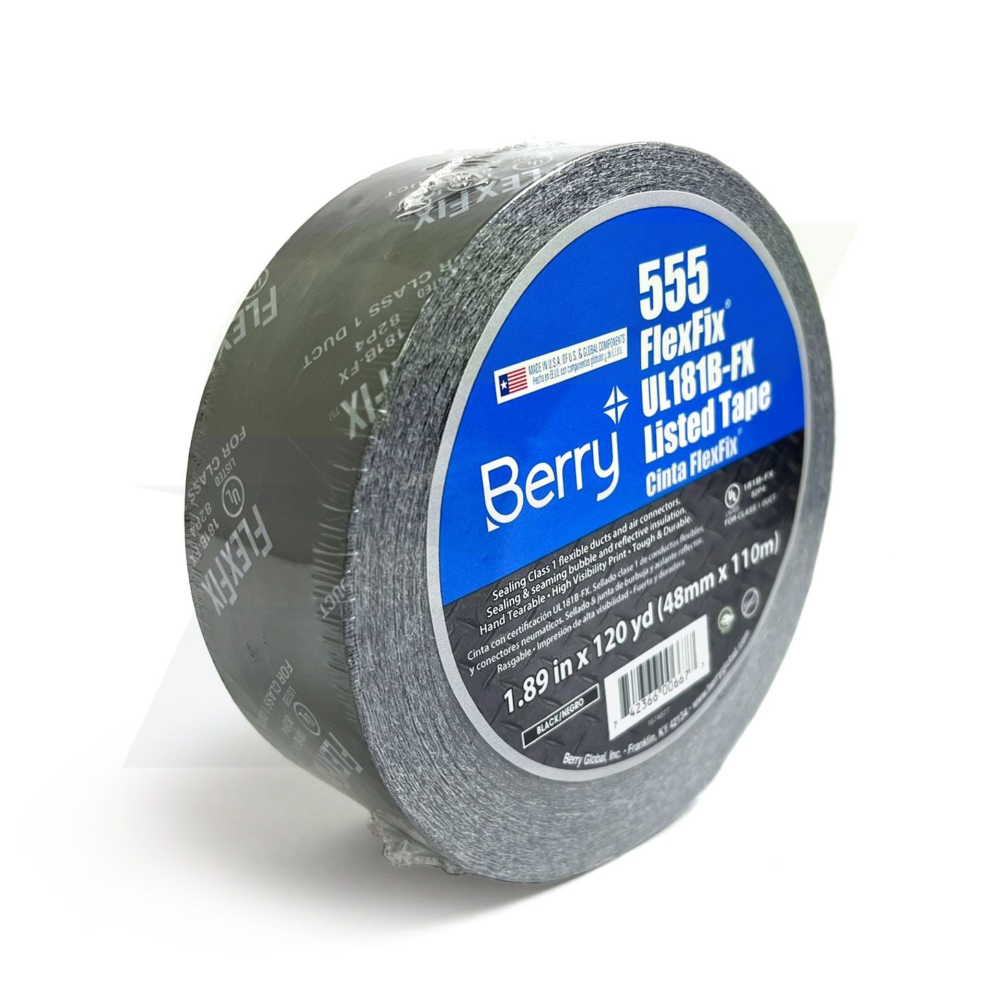 181B-FX - FlexFix UL181B-FX Duct Tape - Black - 2" x 120 Yds ...