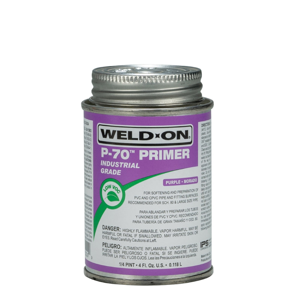 Weld-On 10229 - P-70 PVC & CPVC Purple Primer - 1/4 Pint – SupplyStop.com