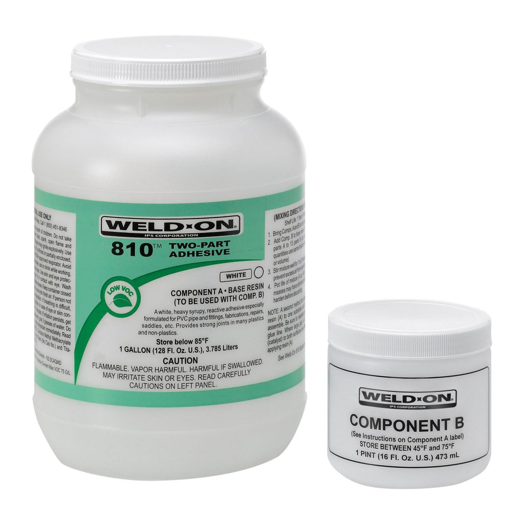 Weld-On 810 - Two-Part Repair & Fabrication Adhesive - 10811 - 1 Quart ...