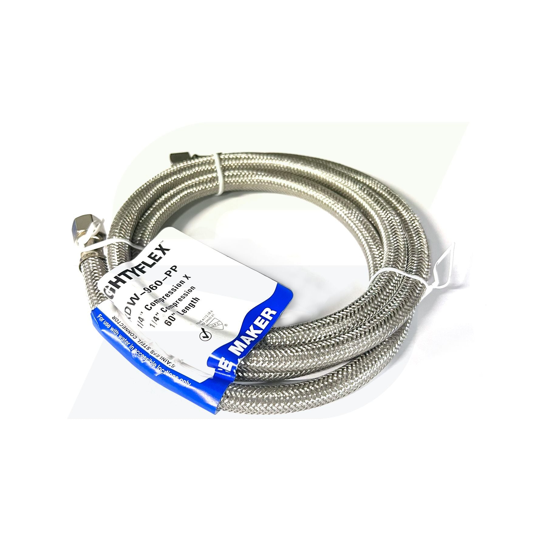 Ice Maker Connector - 1/4" Compression x 1/4" Compression - 60 ...
