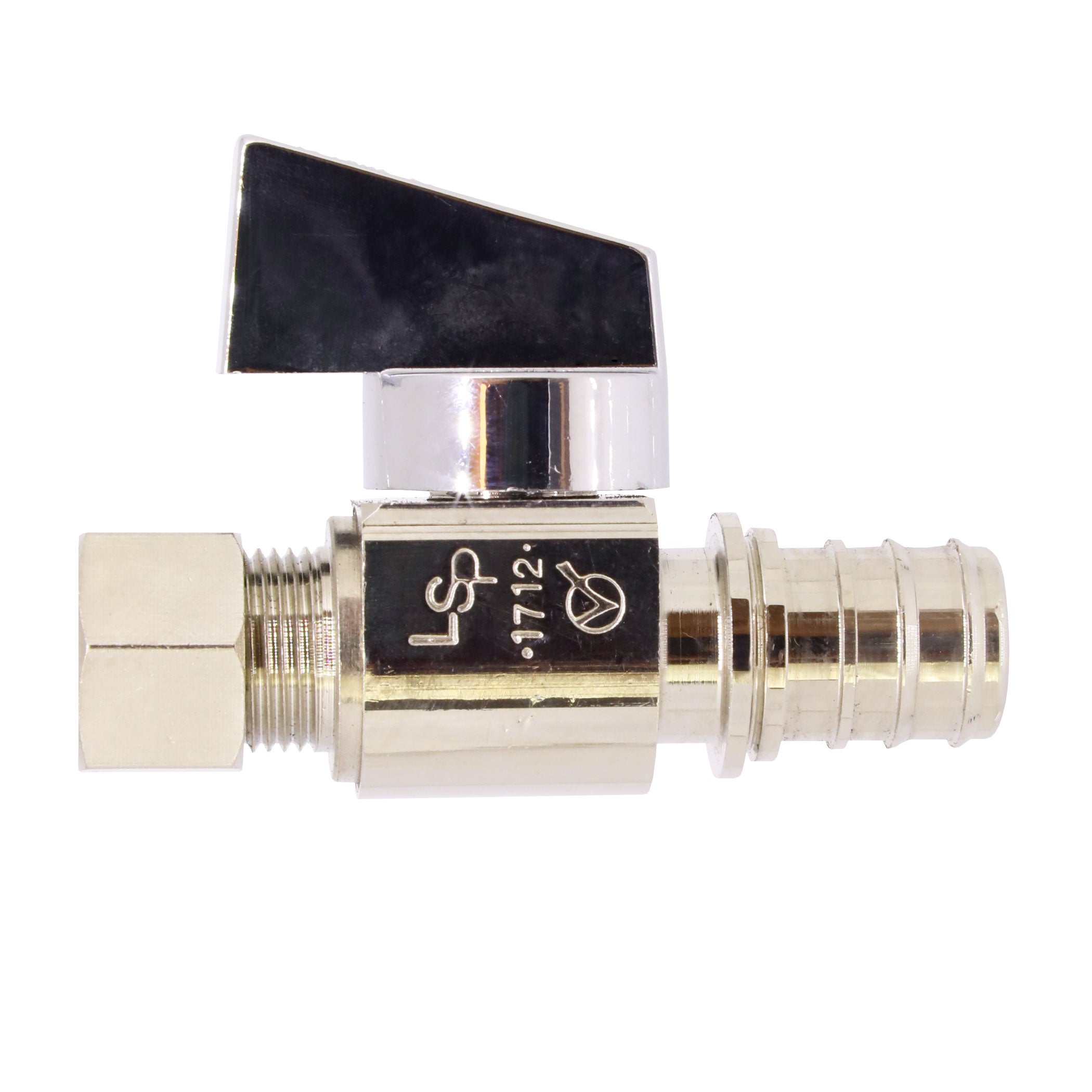 1/2" Rehau PEX x 3/8" O.D. Compression Straight Valve | V-108-S-LL ...