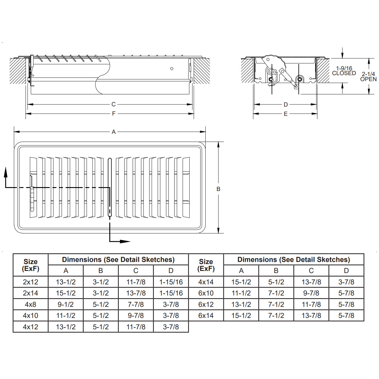 10" x 4" Brown Floor Register - Metal-Fab MFFR410B – SupplyStop.com