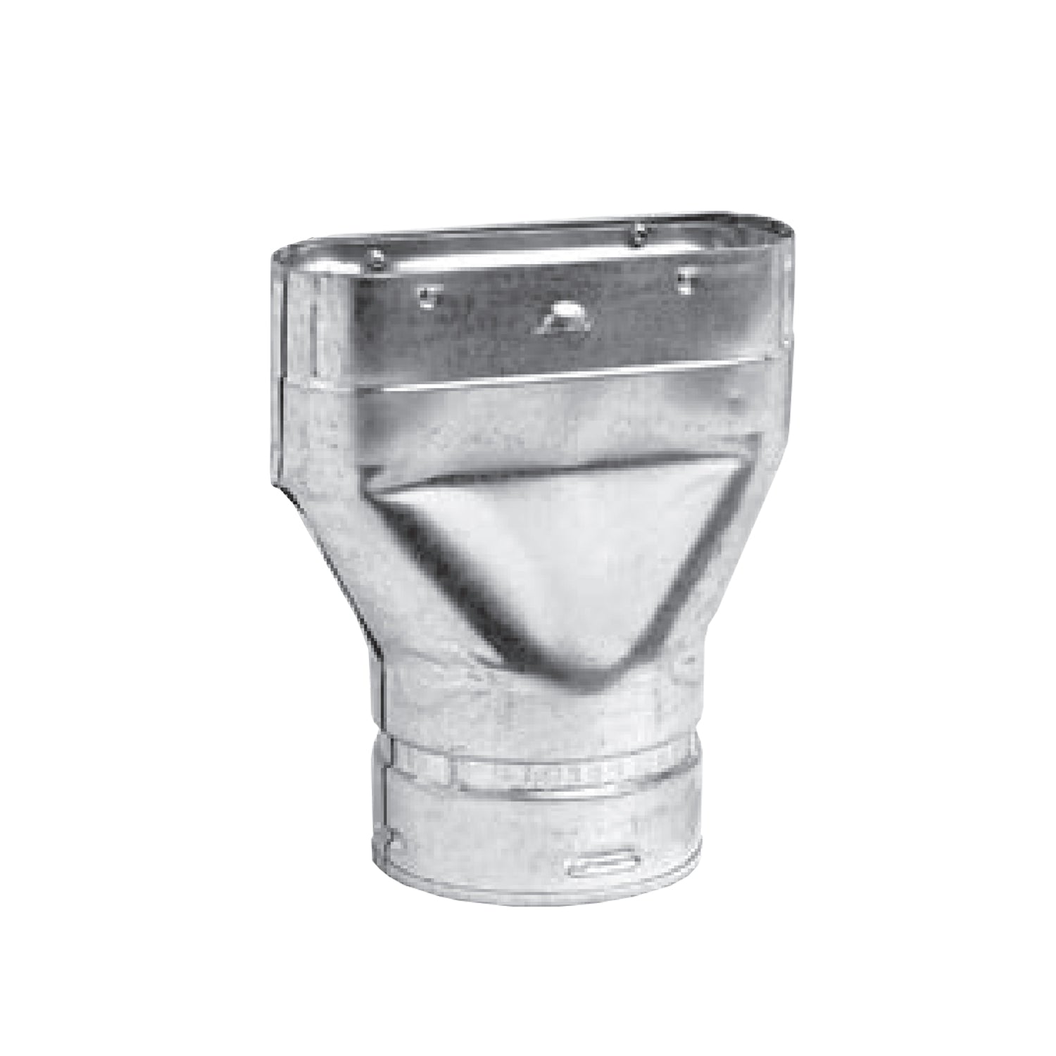 4" Round to Oval Adapter Type-B Gas Vent | Metal-Fab 4MRO – SupplyStop.com