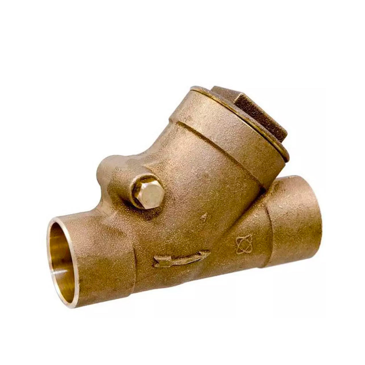 Nibco S-413-Y-LF Lead Free Bronze Y-Check Valve - Sweat Connection ...