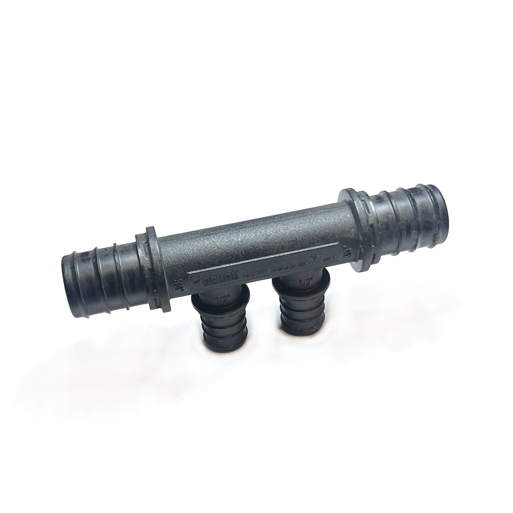 104869-001 - 3/4"x 3/4" Inlets, (2) 1/2" Outlets, EVERLOC+ Polymer Flo ...