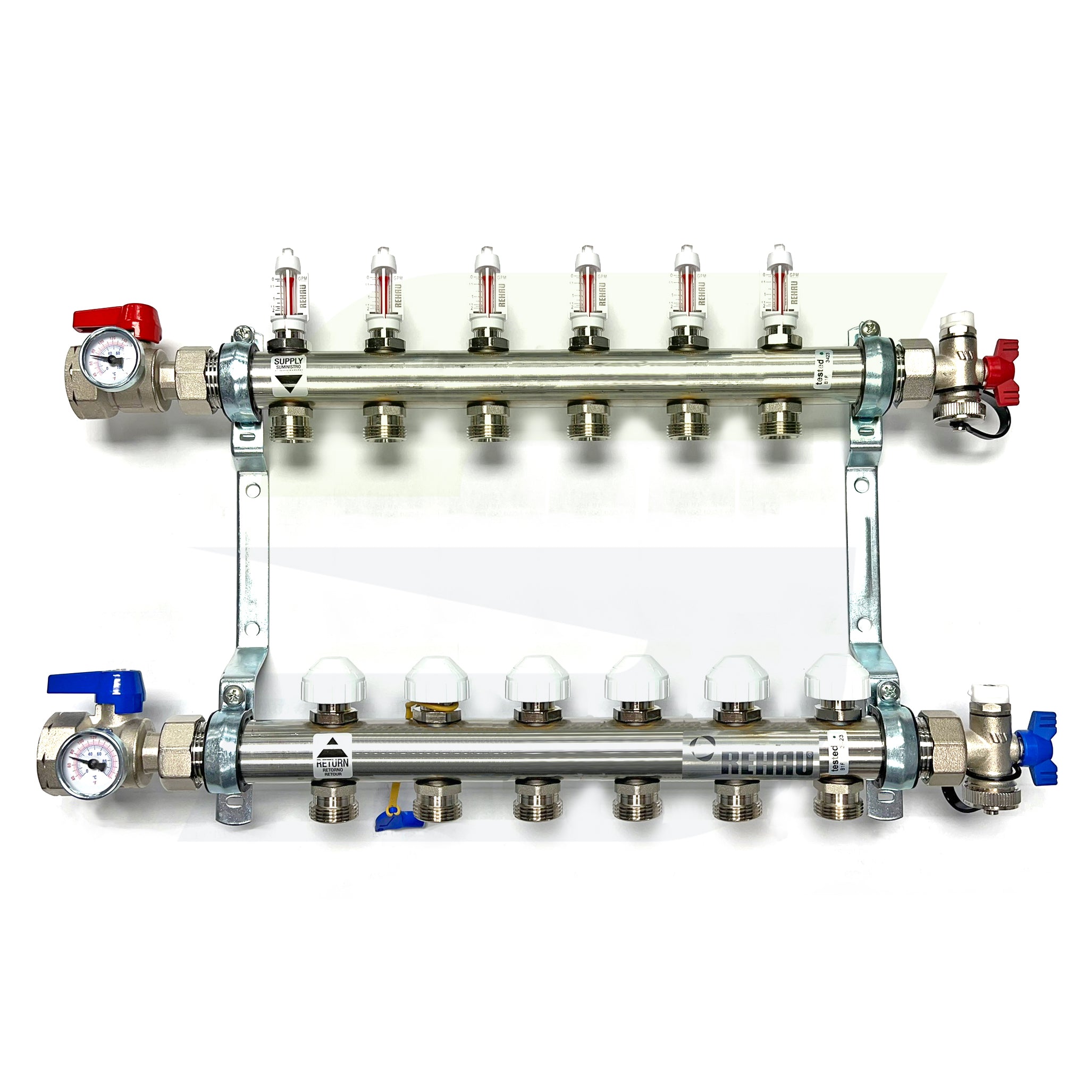 381106-001 - PRO-BALANCE 1" Stainless Steel Manifold With Gauges (stat ...