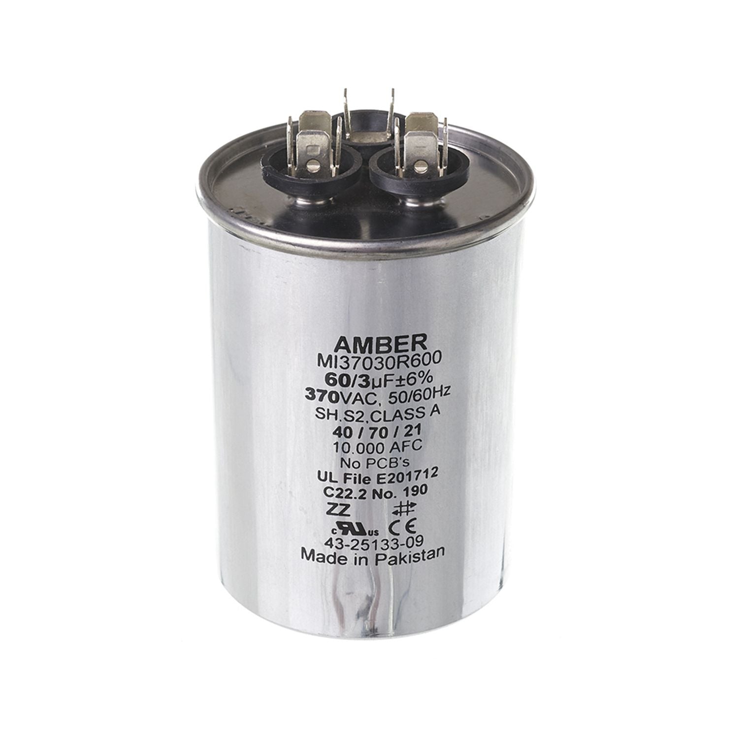 43-25133-09 - Dual Round Capacitor - 60/3 UF - 370V – SupplyStop.com