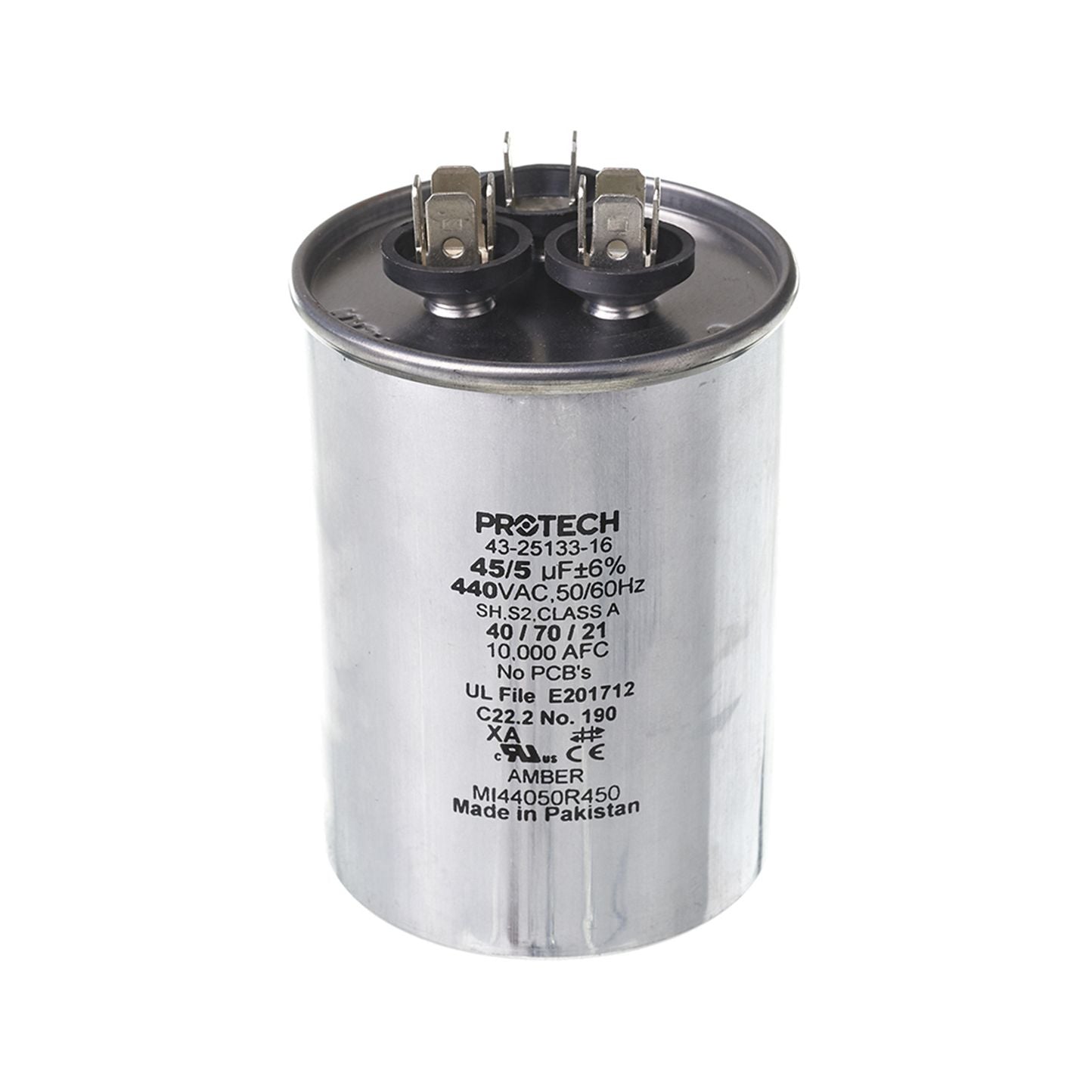 43-25133-16 - Dual Round Capacitor - 45/5 UF - 440V – SupplyStop.com