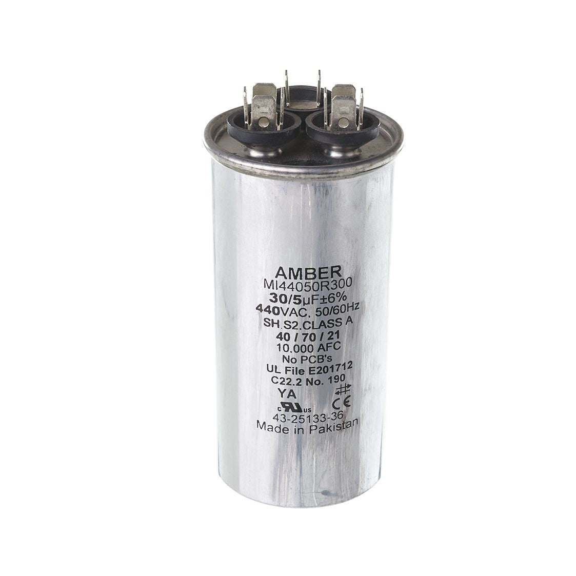 43-25133-36 - Dual Round Capacitor - 30/5 UF - 440V – SupplyStop.com