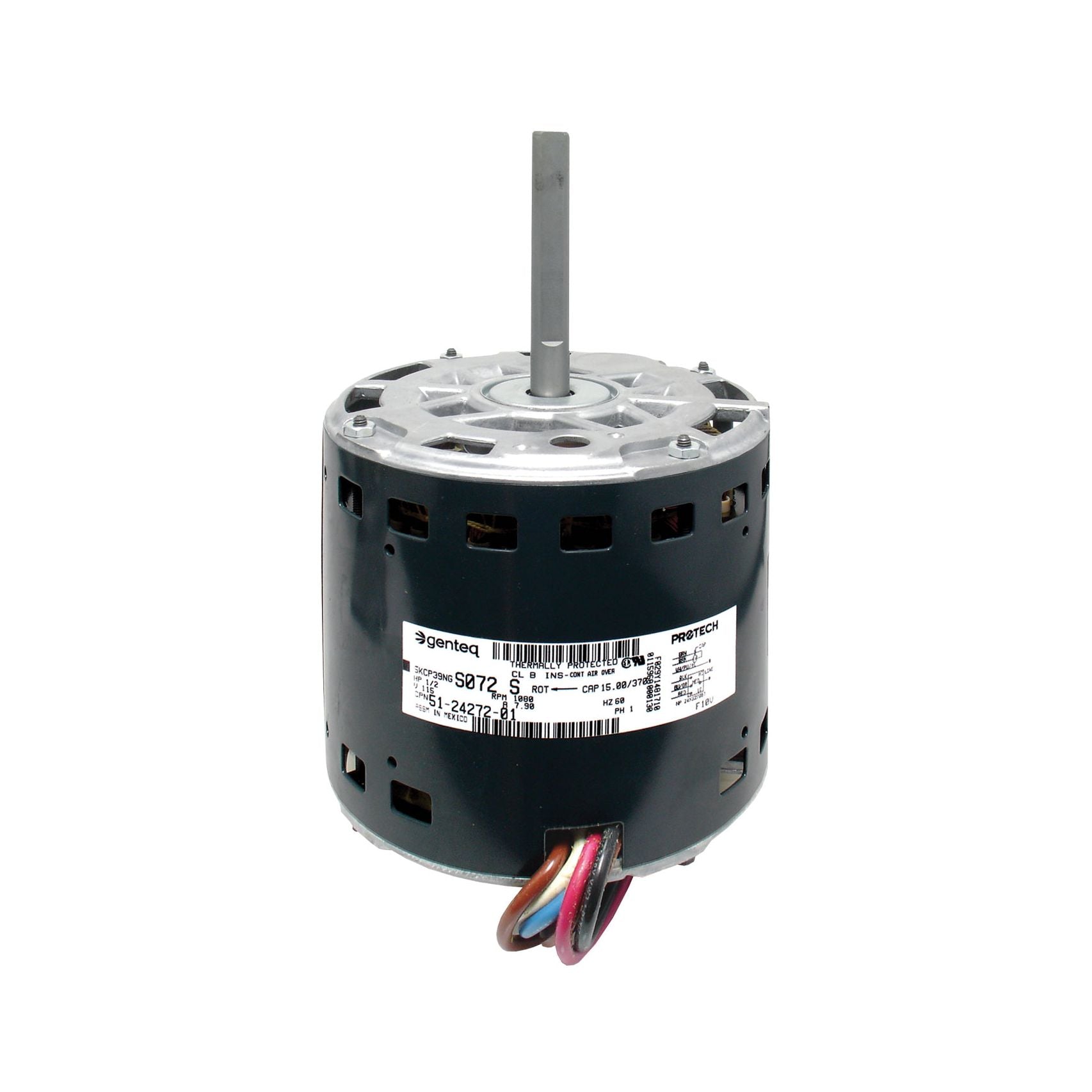 51-24272-01 - 1/2 HP Blower Motor - 1 Phase - 3 Speed - 1075 RPM - 120 ...