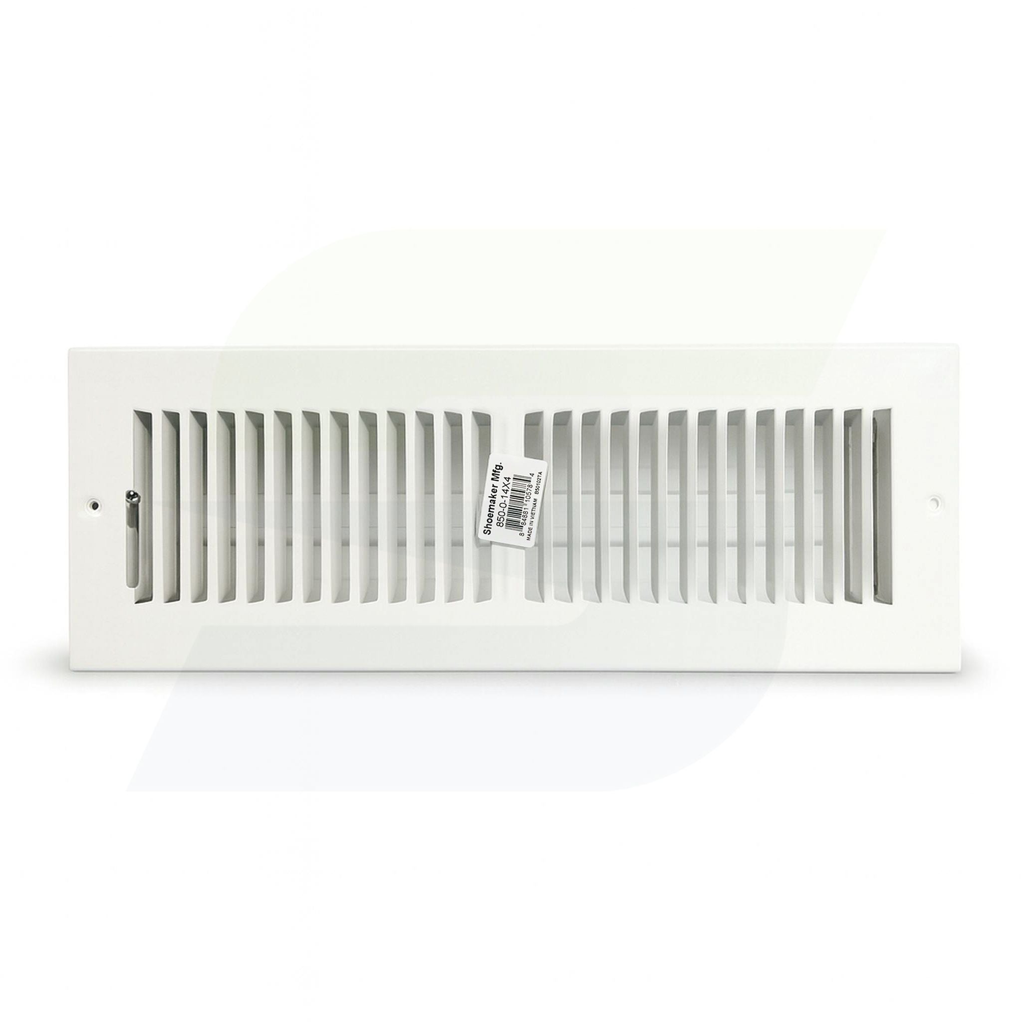 850 Series - 14" x 4" 2-Way Stamped Register for Ceilings / Walls in S ...