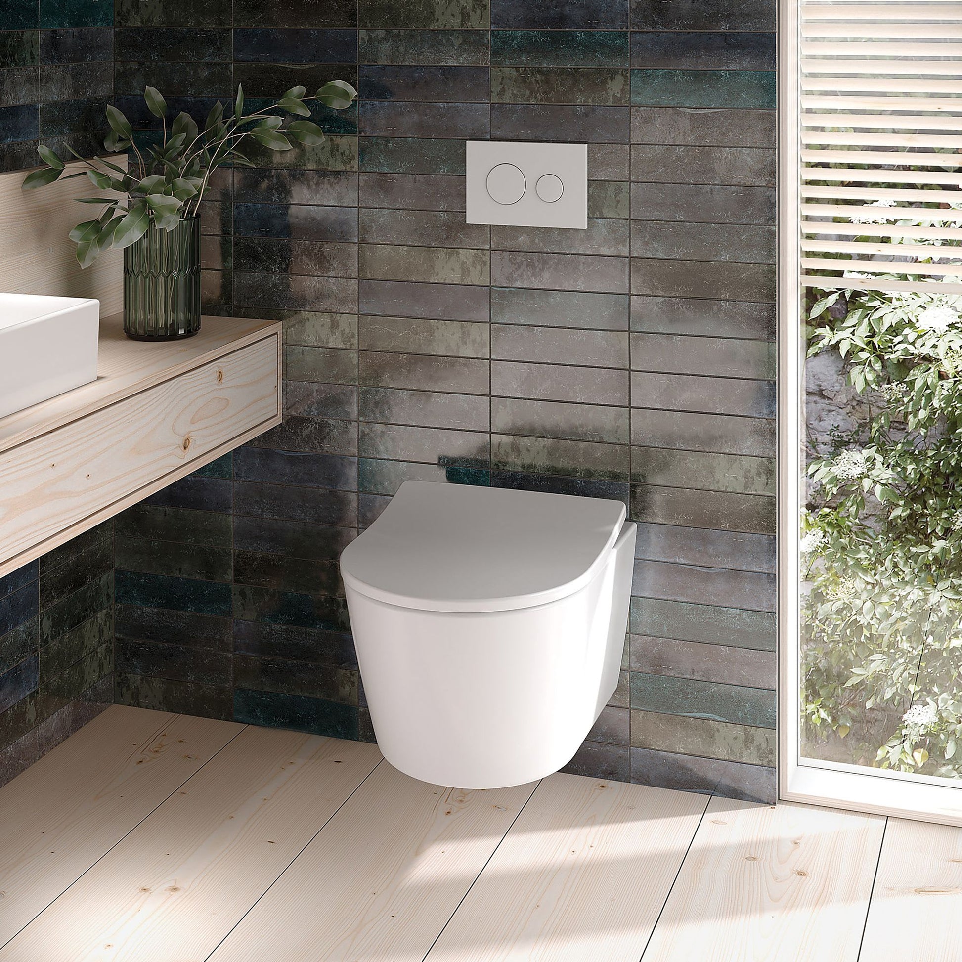 TOTO RP Wall-Hung D-Shaped Dual Flush Toilet with In-Wall Tank ...