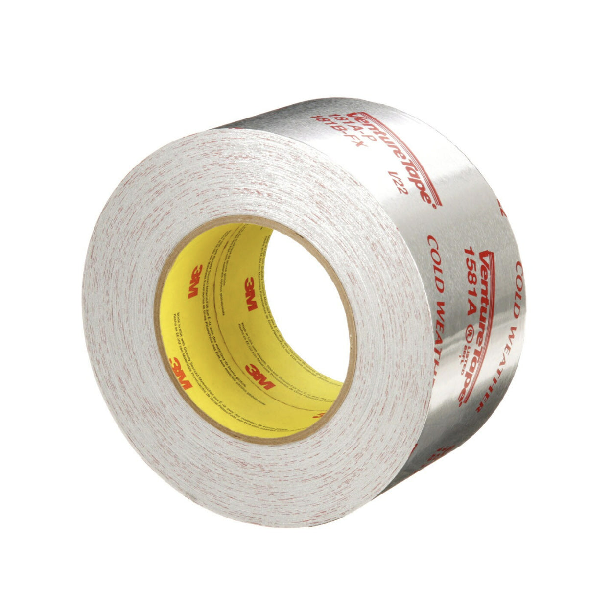 3M VentureTape UL181A-P Aluminum Foil Tape - Silver - 2-1/2" x 60 Yds ...