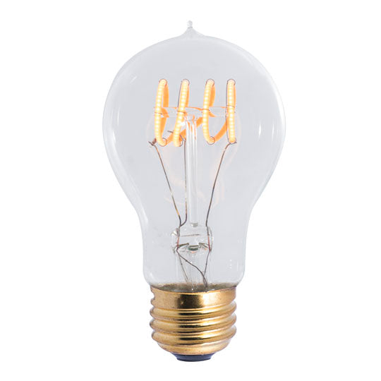 776509 - Filaments Curved A19 LED Light Bulb - 4 Watt - 2200K - 2 Pack ...
