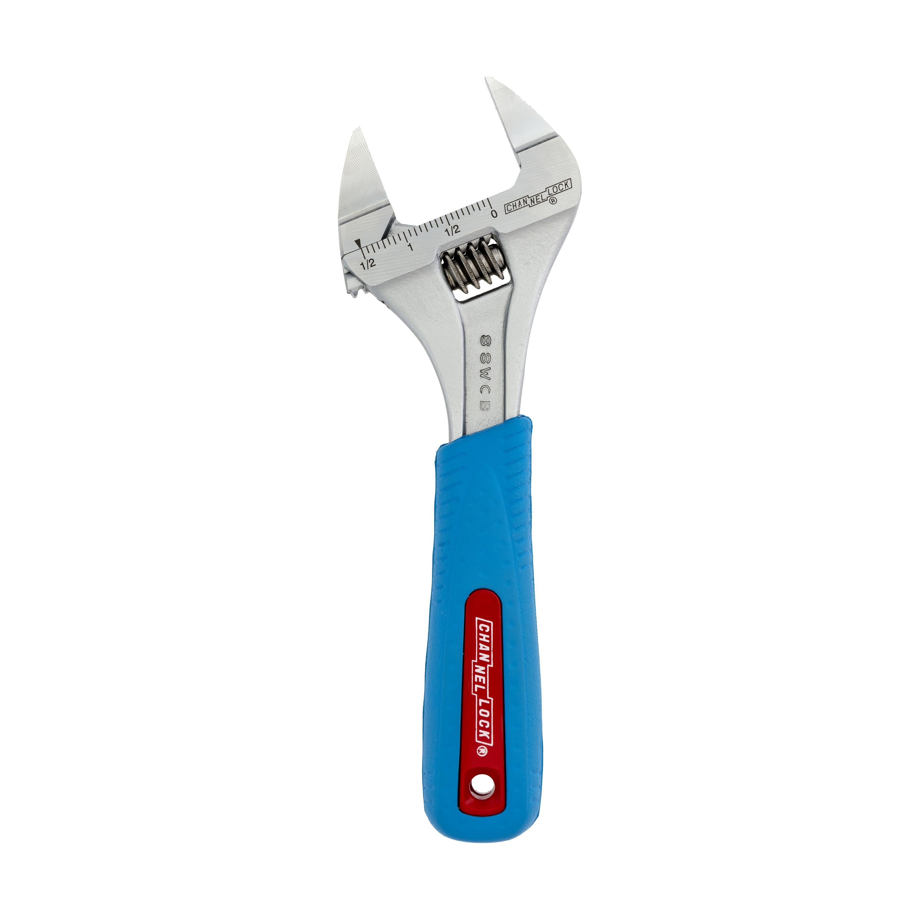 CHANNELLOCK 8SWCB Code Blue Wideazz Slim Jaw Adjustable Wrench ...