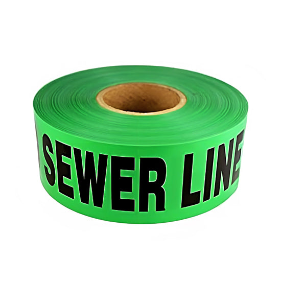 Christy's 3" x 1000' Non-Detectable Marking Tape - Caution Sewer Line ...