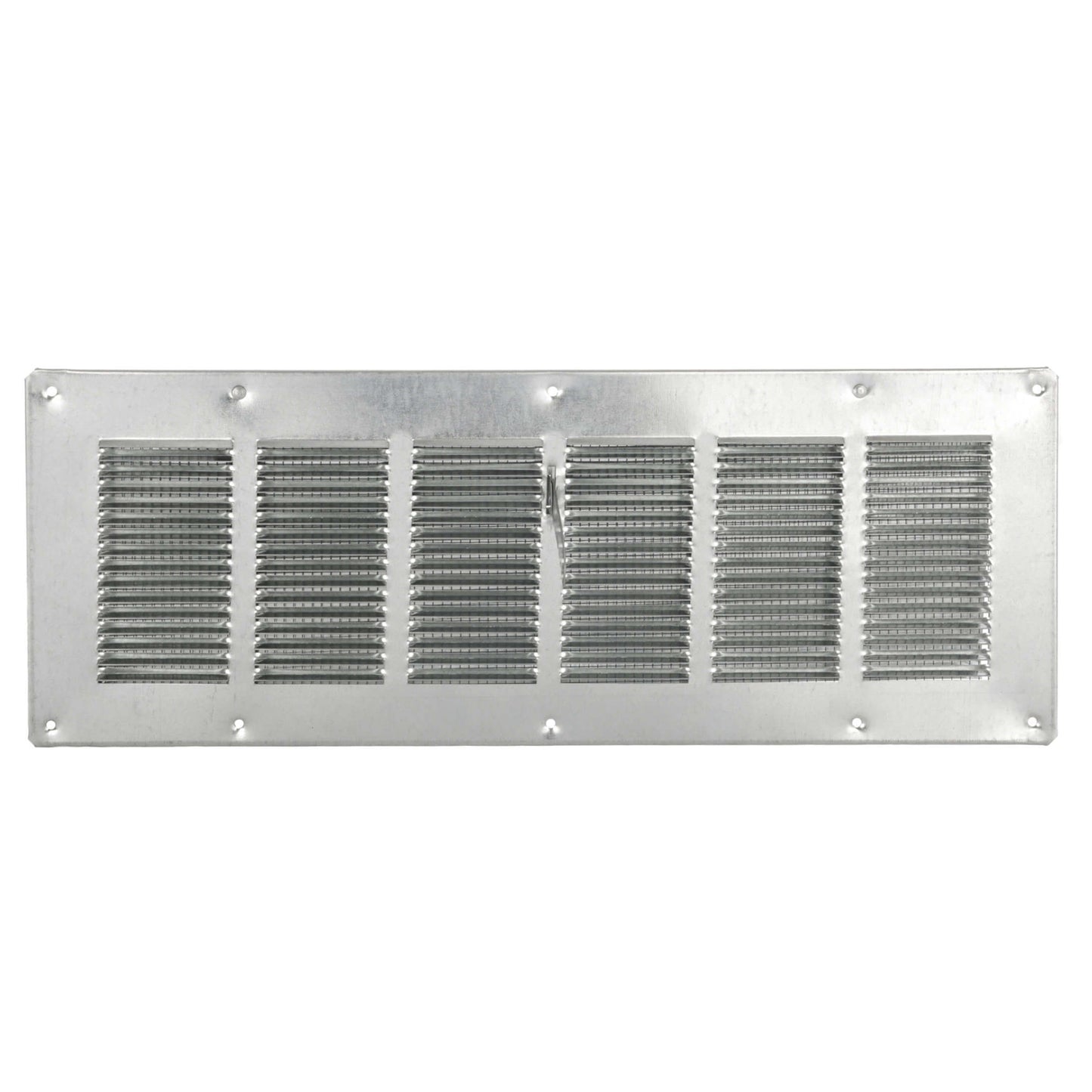 6" x 16" Louvered Foundation Vent with Screen and Damper - 28 Gauge ...
