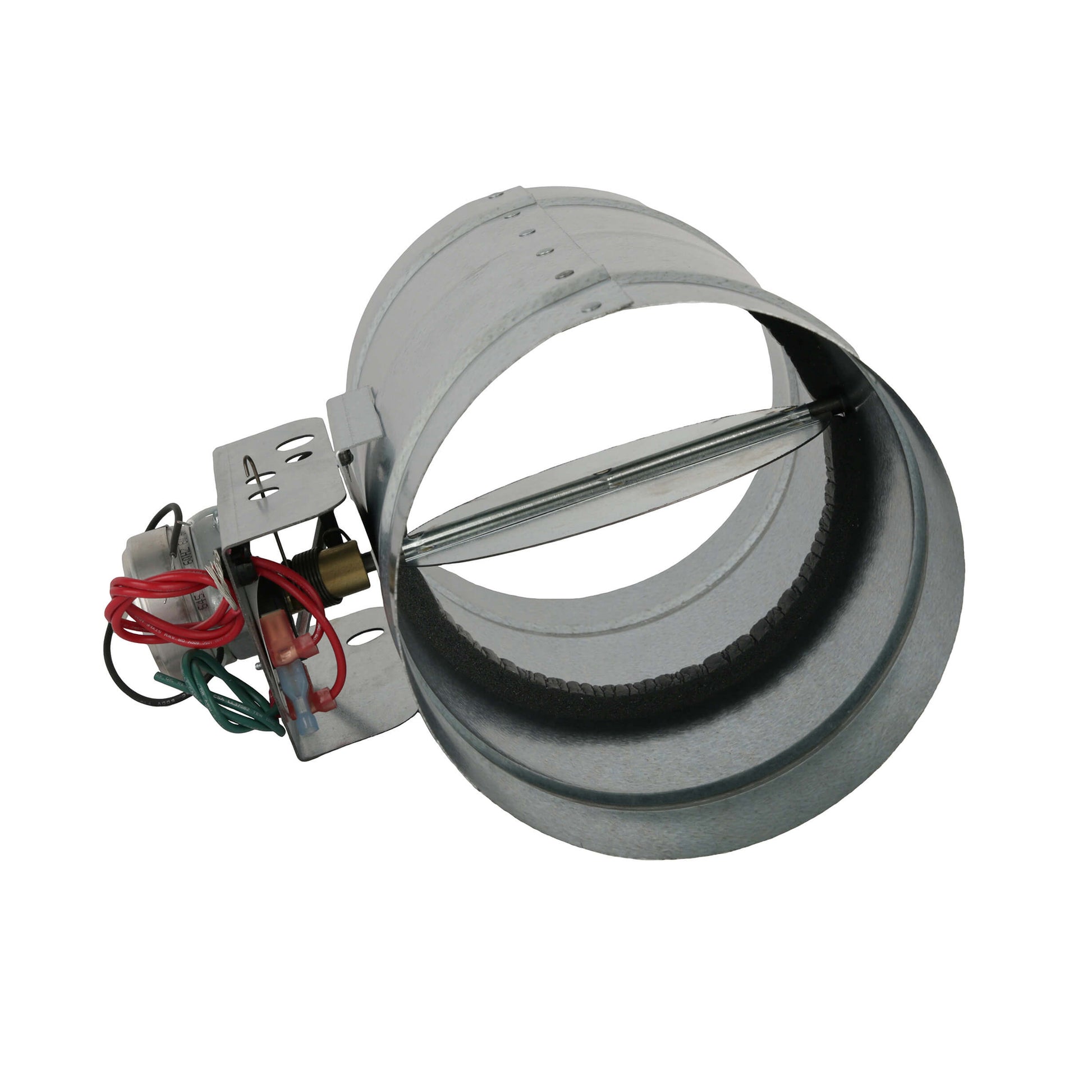 6" Round Motorized Damper - Normally Closed - 28 Gauge – SupplyStop.com