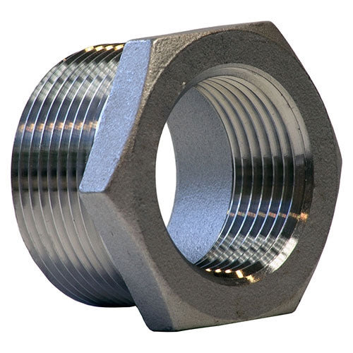 K414-2012 - 1-1/4" x 3/4" Threaded Hex Head Bushing, 304 Stainless Ste ...