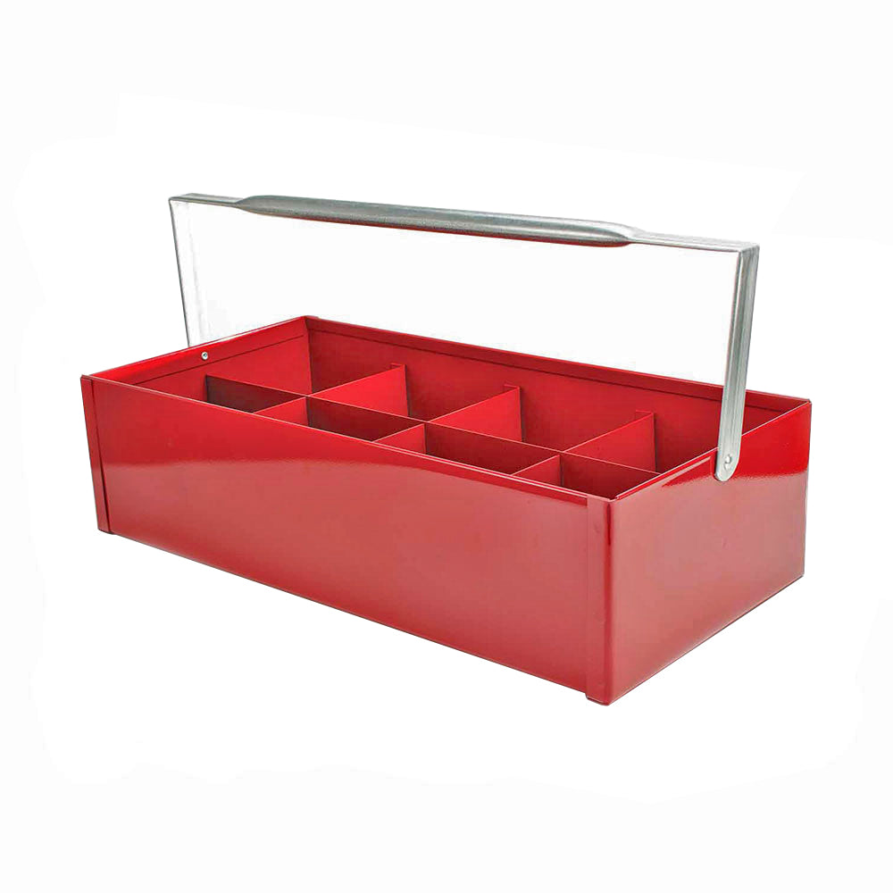 Fitting Tote Tray with 8 Dividers, 18 Gauge Steel – SupplyStop.com