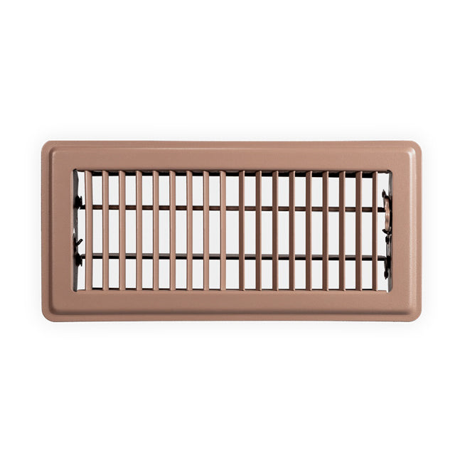 375 Series - 6" x 14" - Premium Heavy Duty Floor Register in Driftwood ...