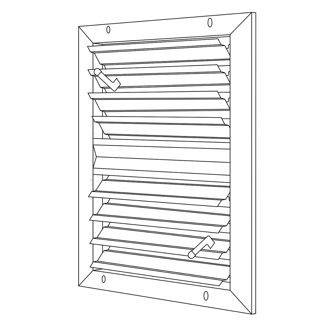 Shoemaker 450 - 20" x 20" High Velocity Multi-Louver Flush Diffuser ...