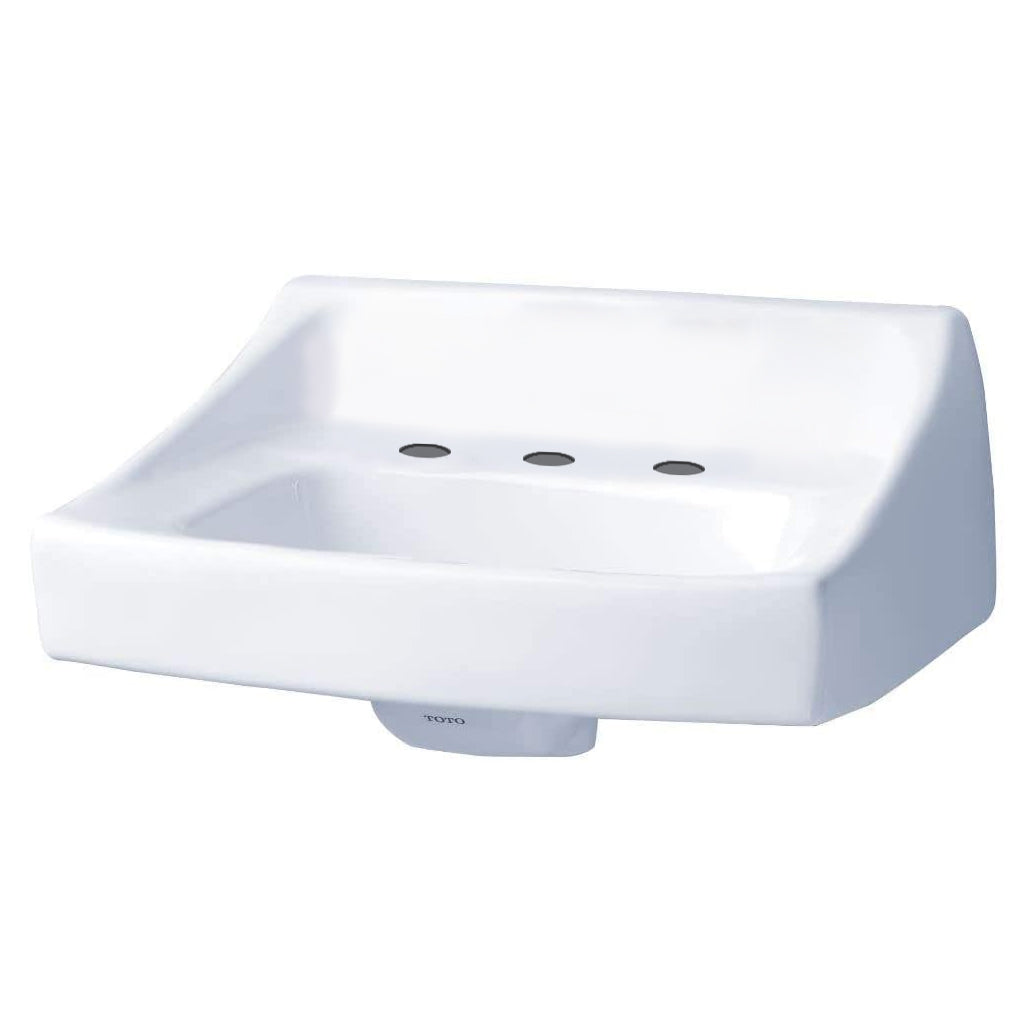 Toto LT307.8#01 - 8" Faucet Centers Commercial Wall-Hung Bathroom Sink ...