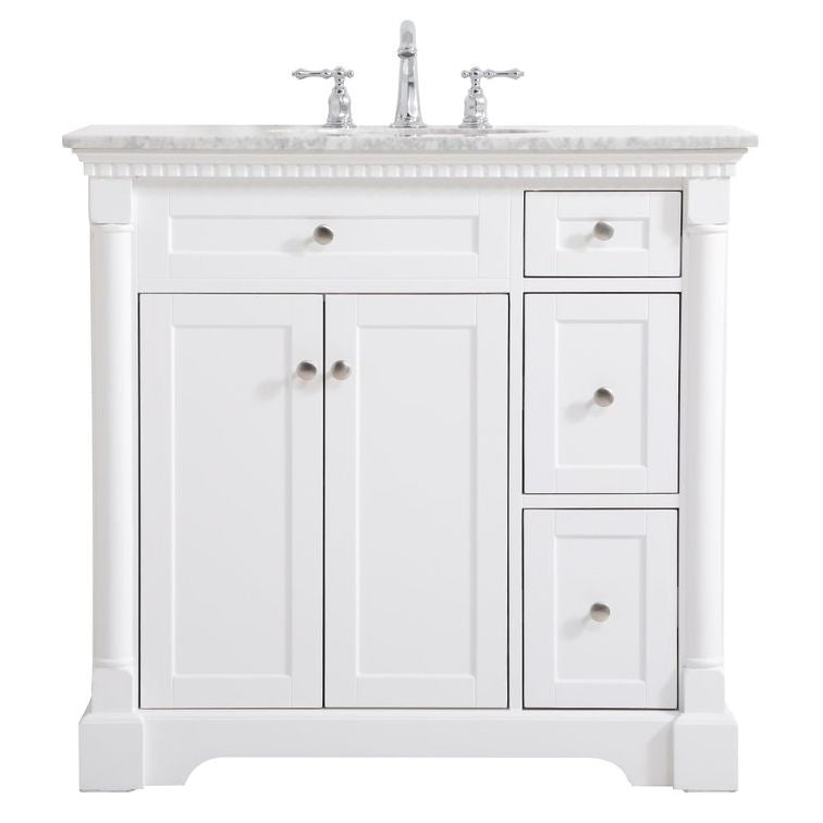 VF53036WH 36" Single Bathroom Vanity in White – SupplyStop.com